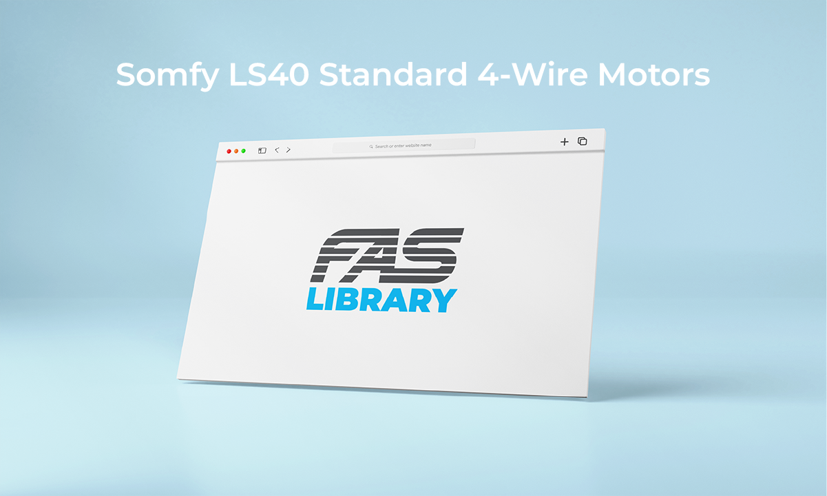 Somfy Sonesse LS40 Standard 4-Wire Motors | FAS Library
